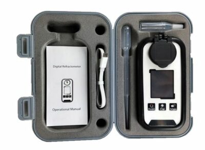 Handheld digital 0-50% brix refractometer, customizable, multiparameter options. | Ecotao Store